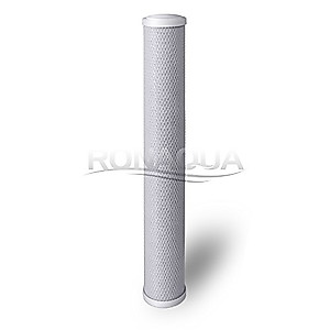 Ronaqua 20" x 2.5" Replacement Water Filters Cartridges Sediment CTO Block & GAC for 20 Inch Whole House System