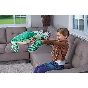Wild Republic Sea Turtle Plush, Stuffed Animal, Plush Toy, Gifts for Kids, Living Ocean 23 Inches , Green
