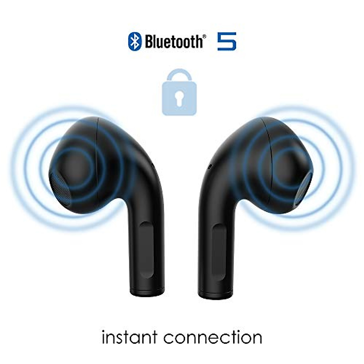 BoomPods Zero Buds Bluetooth Earbuds - Powerful Compact Buds True Wireless and Big Sound with Bluetooth 5
