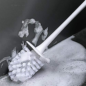 SPOUR Floor Standing/Mounted Wall Toilet Brush,Deep Cleaner Toilet Brushes,Bathroom Toilet Bowl Brushes,for Bathroom Toilet-Light_Blue