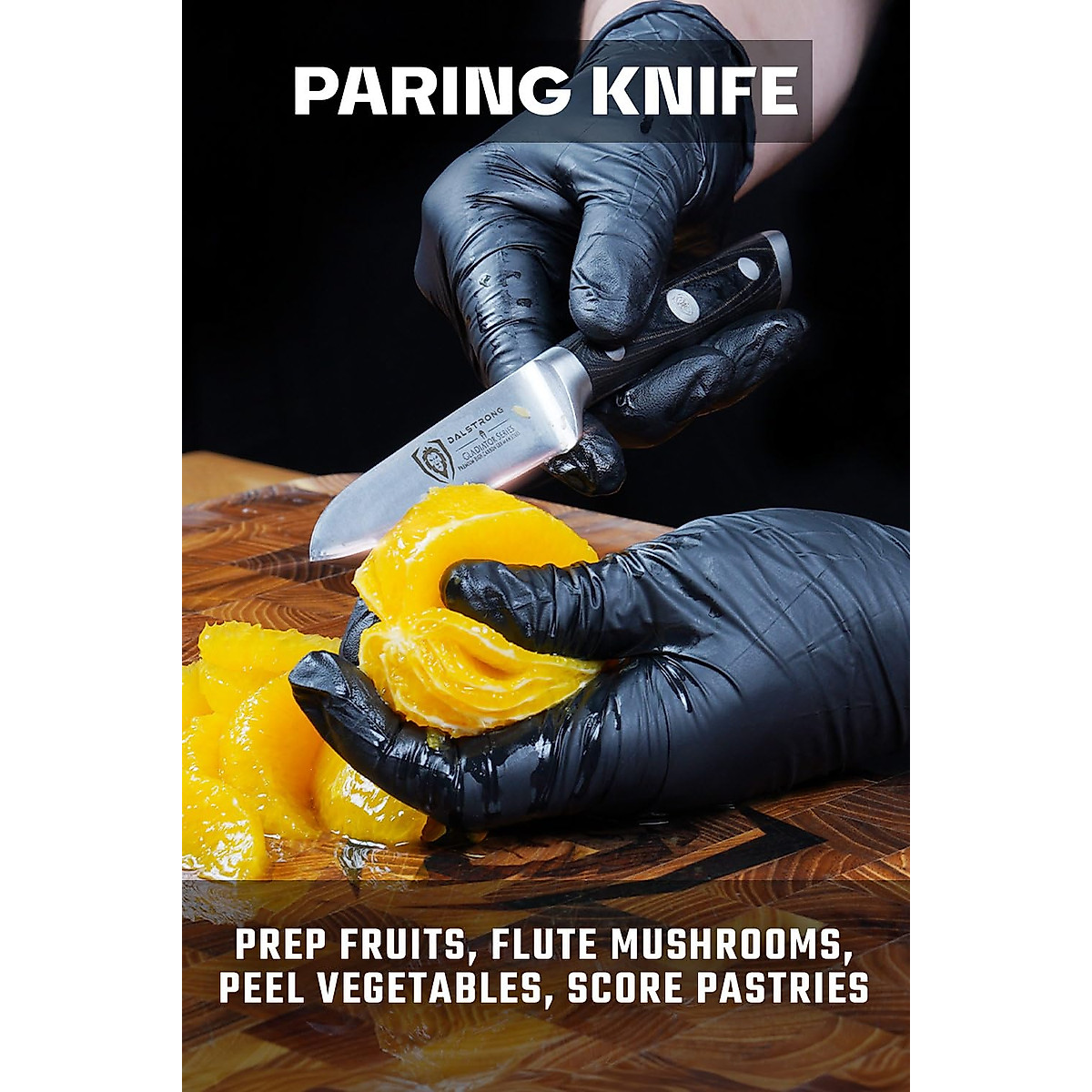 Dalstrong Paring Knife Set 3pc- Gladiator Series - Forged German High-Carbon Steel - G10 Handle - Sheaths Included - Kitchen Knife -Giftable Paring Knife Set - NSF Certified