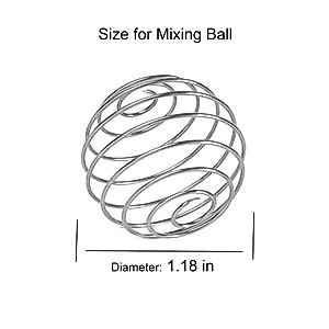 Qtopun Whisky Shaker Blender, Set of 9 Milkshake Protein Blender Stainless Steel Wire Ball Shaker Wine Blender Juice Mixer For Drinking Cup Shaker Bottle
