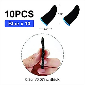 GENDA Finger Sleeves for Gaming | Seamless Anti-Sweat Breathable Finger Sleeve Gloves for Gaming | Thumb Protecor | Finger Covers | Dedales para Dedos Gamer | PUBG Gaming Finger Sleeve | Pack of 10