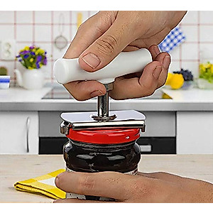 Jar Opener for Weak Hands - Powerful Lid and Stainless Steel Jar Quick Opening for Cooking & Everyday Use , Adjustable Jar Opener for Seniors Arthritis Women Children Elderly