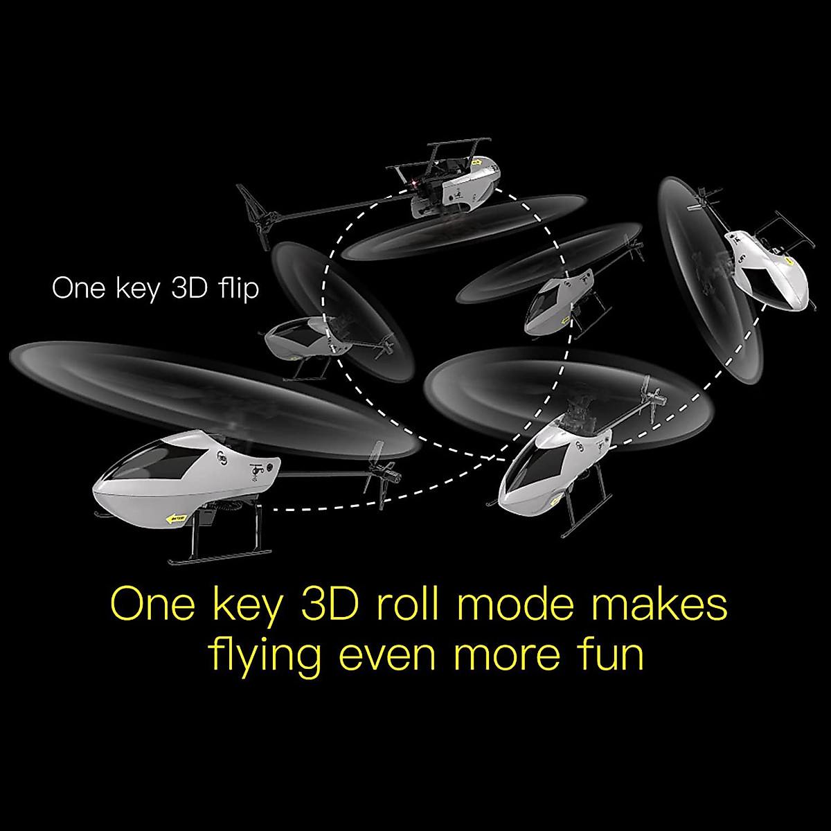 GoolRC C129 V2 RC Helicopter, 4 Channel Remote Control Helicopter with 6-Axis Gyro, 2.4Ghz RC Aircraft with 3D Flips, Altitude Hold, One Key Take Off/Landing for Adults and Beginners
