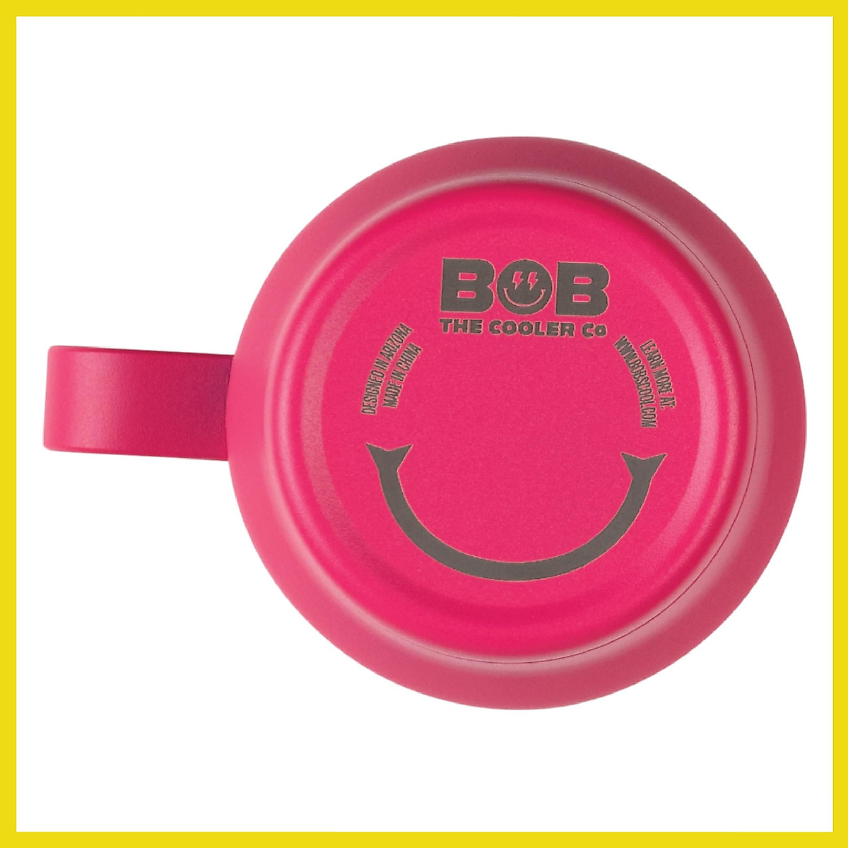 BOB THE COOLER CO 30Oz Heavy Duty Double Wall Vacuum Insulated Tumbler with Straw and Handle, Made of Stainless Steel, Great for Travel, Beach, & More