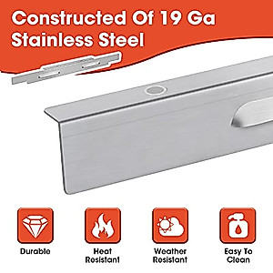 Touri Stainless Steel Magnetic Wind Guards for Blackstone Griddle 36 Inch, Blackstone Griddle Accessories Fit Blackstone Grill for Blocking Strong Wind, Saving Propane and Time