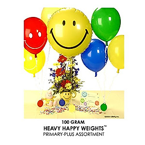 Happy Weight 100 g Heavy Balloon Weight Primary Plus Asst (10 Piece)