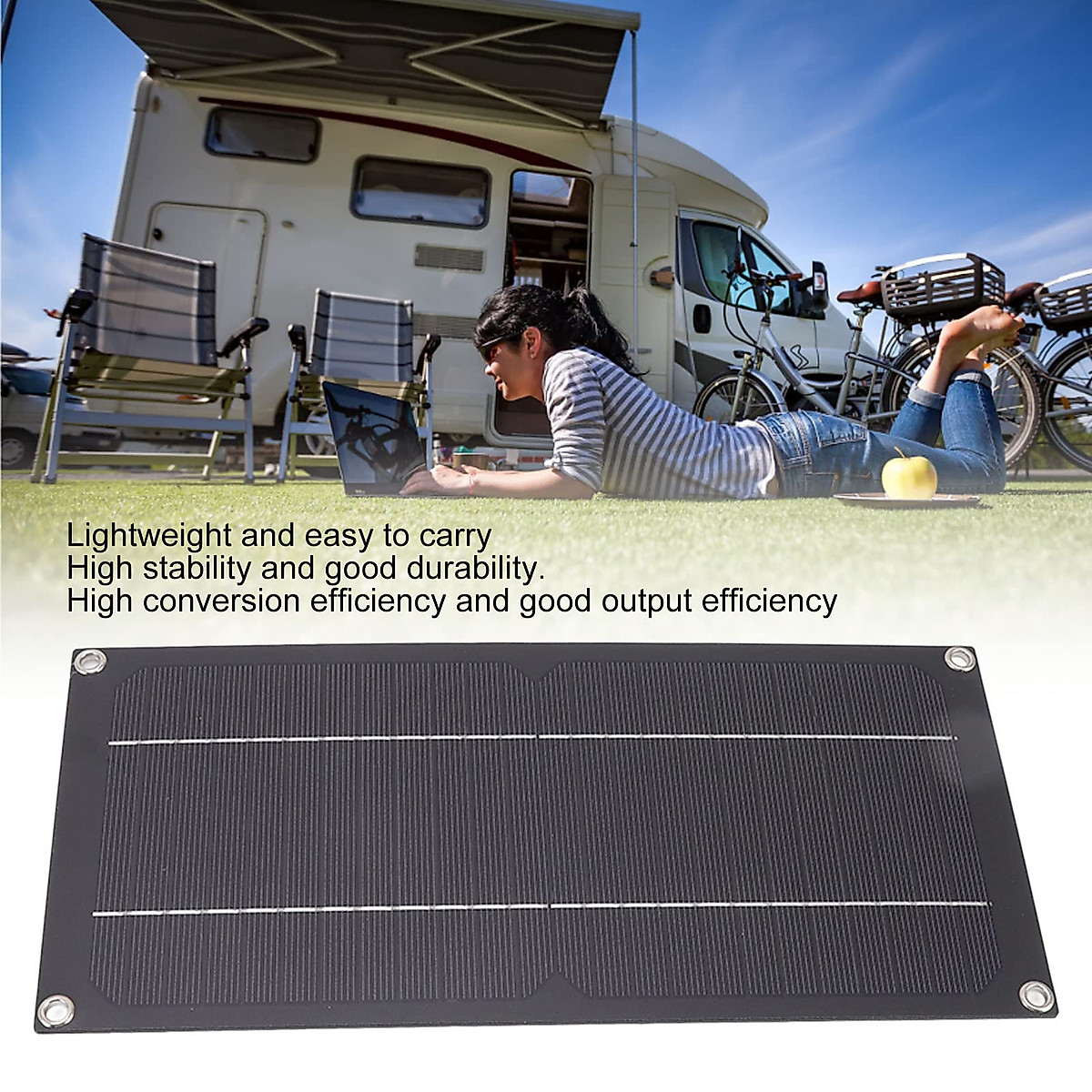VTOSEN 600W 18V Solar Panel Kit with 100A Battery Charger Controller - Ideal Solar Power Solution for Outdoor Farming, Homes, RV Camping - Portable Solar Panels