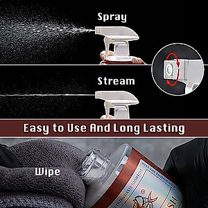 SALTY FISH Leather Conditioner Cleaner for Couch Furniture, All-Natural Leather Care Kit for Leather Couch,Car Seat,Apparel,Boot,Shoe,Accessories (16 Fl Oz)