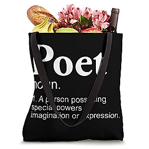 Poet Definition Poetry Poetry Lover Poem Writer Tote Bag