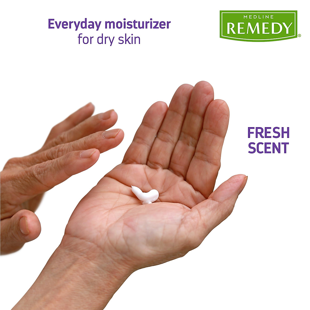 Medline Remedy Essentials Moisturizing Body Lotion (1 Gallon Bottle), 4 Count, Fresh Scent, Hydrating, Non-Greasy, For Dry Skin, Hypoallergenic, Men, Women, Elderly