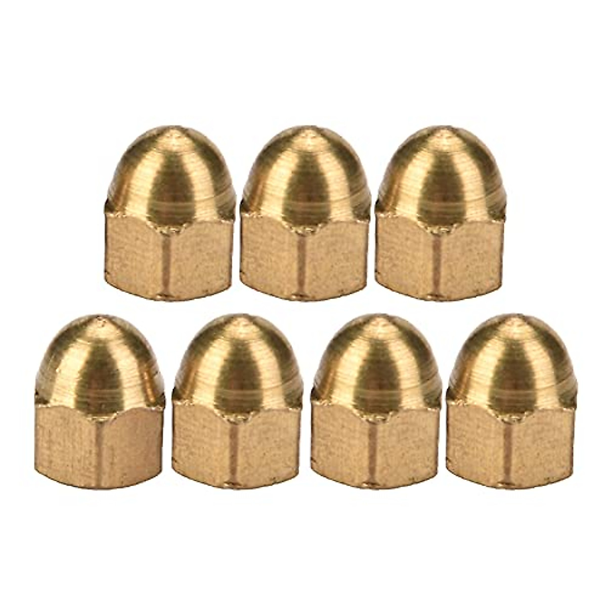 Brass Acorn Nut Kit Dome Brass Hex Acorn, M5 Brass Acorn Nuts Head Cap Hex Nuts Set Vehicle Fasteners (M3(20PCS))