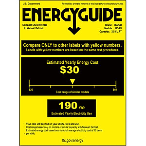 WANAI Chest Freezer Small Deep Freezers Top Door with Removable Basket Mini Compact Freezer 7 Temperature Control Energy Saving for Home Kitchen Office Dorm Apartment Black