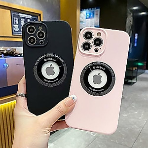 Quikbee Liquid Silicone case for iPhone 14Pro, Smudge-Proof, Fingerprint-Proof, Wireless Charging Compatible, Drop-Proof Protection for iPhone 14Pro（Purple）.