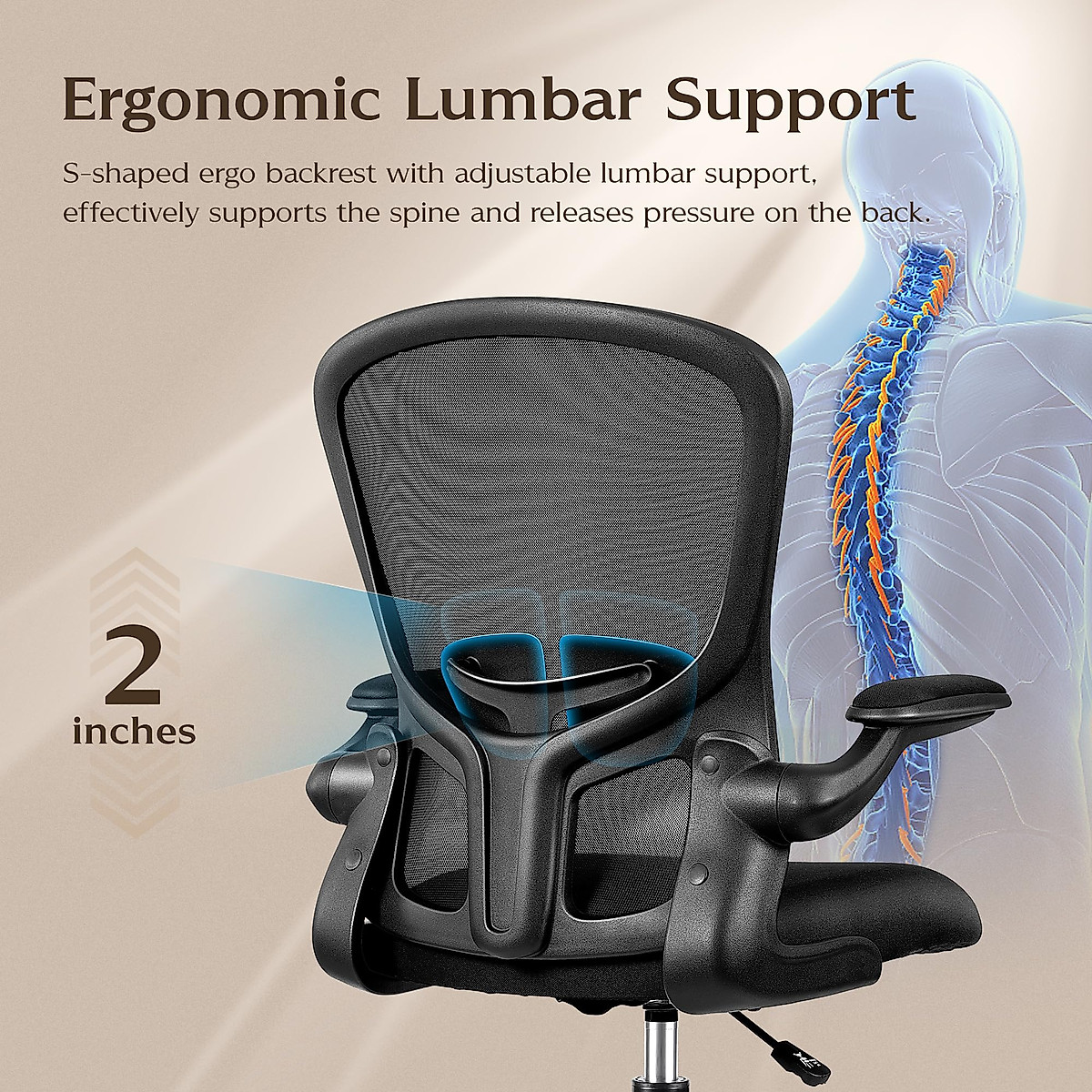 FelixKing Drafting Chair, Tall Office Chairs with Footrest Ring, Home Standing Desk High Chair with Lumbar Support Adjustable Counter Height Ergonomic Swviel Rolling Chairs for Working (Black)