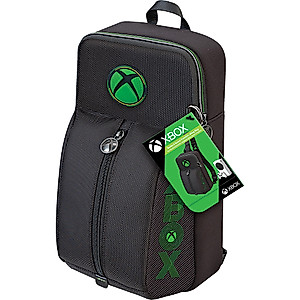 Game Traveler Xbox System S System Sling Case - Licensed and Tested by Xbox, Hard Shell Ballistic Nylon Case, Securely Holds Your System S Console, a Front Pocket Holds, Controller, HDMI Cable, Power Cord and Seagate Storage Expansion Cards