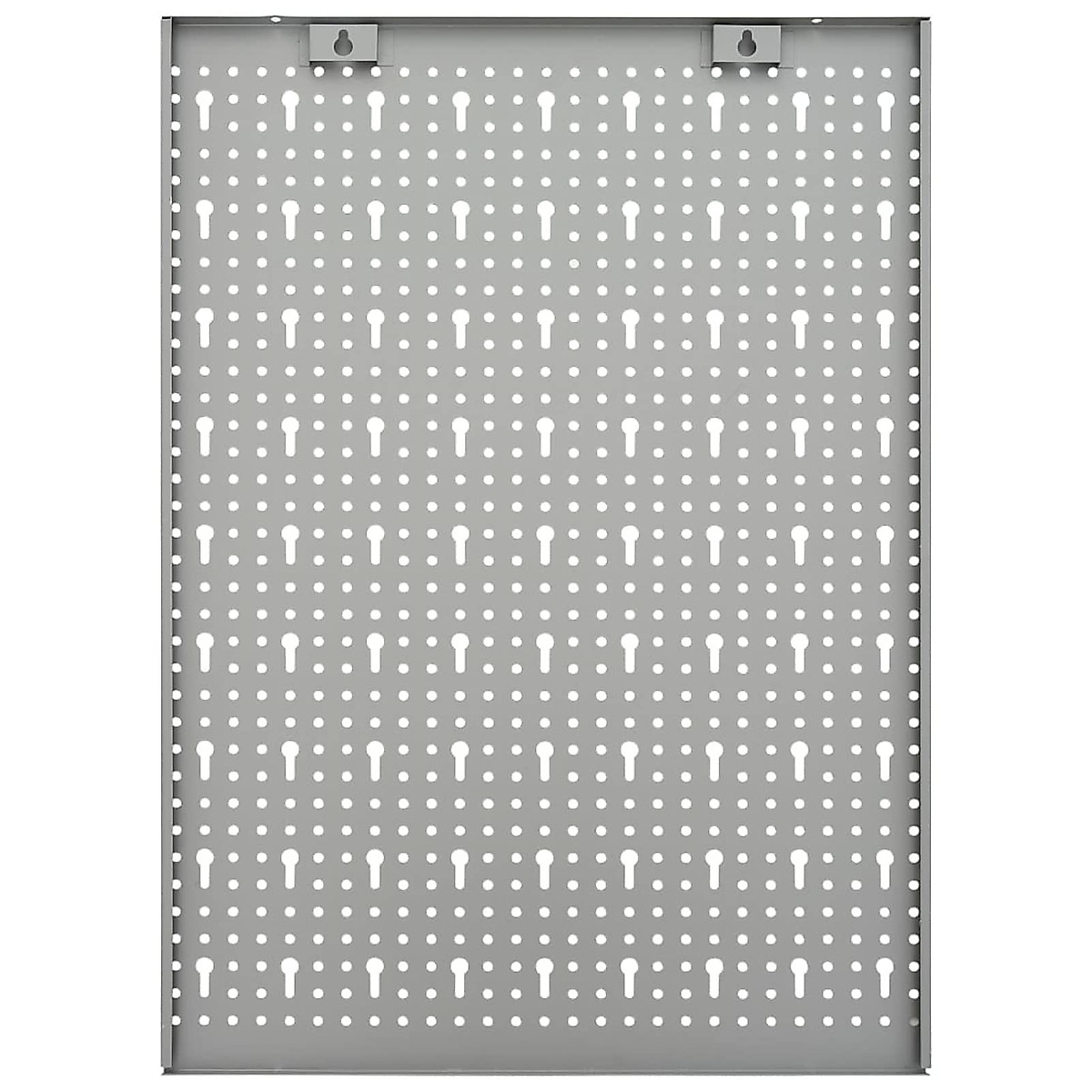 Tidyard 4 Piece Wall-Mounted Peg Boards, Steel Wall Panels with Holes, Metal Tool Pegboards Storage Organizer Gray for Garage, Workbench, Workshop 63 x 22.8 x 0.4 Inches (L x W x T)