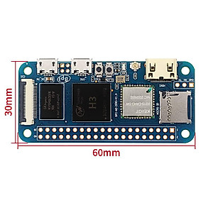 youyeetoo Banana pi M2 Zero Open Source Singal Board Computer, 512MB SDRAM Mini HDMI onboard WiFi (AP6212) & Bluetooth, Support Raspbian Android Armbian RetroPie Ubuntu