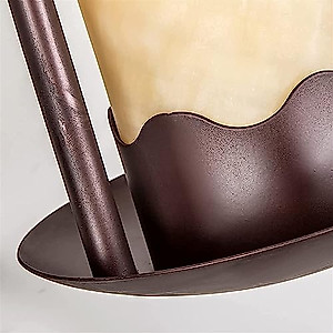 BAUFAS Wall Sconce Light Fixture Waterproof Wall Sconce Light Fixture Wrought Iron Marble Candle Outdoor Wall Mount Light Exterior Wall Sconce Lighting Waterproof Stairs Porch Lights Fixtures