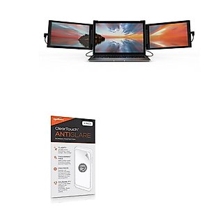 BoxWave Screen Protector Compatible with Xebec Tri-Screen - ClearTouch Anti-Glare (2-Pack), Anti-Fingerprint Matte Film Skin for Xebec Tri-Screen