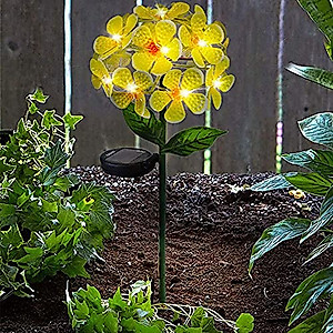 Touch Of ECO Solar LED Metal Flower Stake Light - Perfect for Your Garden, Patio, Walkway, or Outdoor Living Area - Includes 1 Flower Light