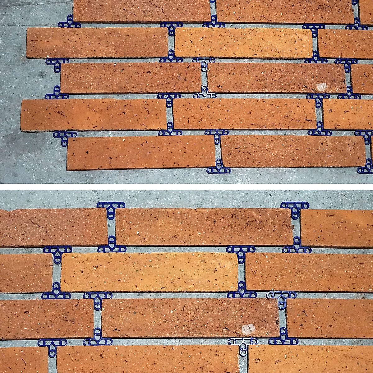 Purple Color 3/8 inch 100pcs 10mm Mortar Gap Spacer Kitchen Room Tile Spacer Bricklaying Spacer Window Glass Spacer Tile Leveling Clips Masonry Paving Slab Spacer Concrete Floor Spacer