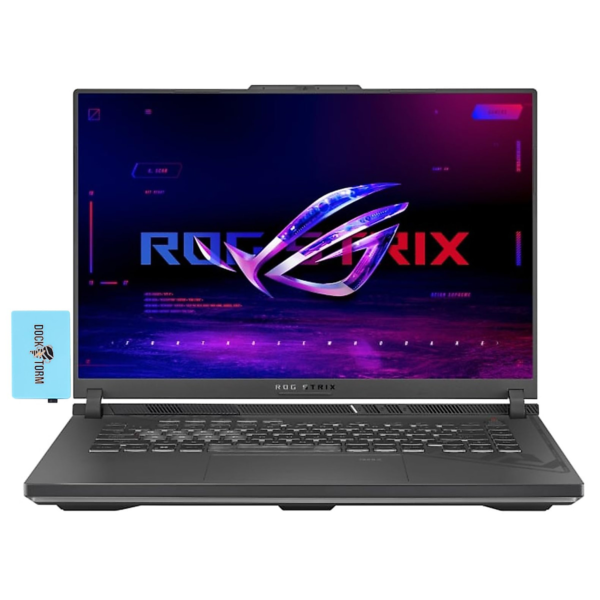 ASUS ROG Strix G16 Gaming Laptop 16.0" 165Hz WUXGA (Intel Core i7-13650HX, 64GB DDR5, 2x8TB PCIe SSD RAID 1 (8TB), MUX GeForce RTX 4050 6GB, RGB KYB, Thunderbolt 4, WiFi 6E, Win11H) w/Dockztorm Hub
