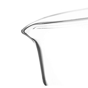 EISCO Crystallizing Dish, 300ml - Flat Bottom, with Spout - Borosilicate 3.3 Glass - Laboratory, Kitchen, Crafts