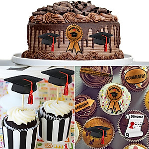 SAKOLLA Graduation Fondant Molds Silicone Doctoral Cap Diploma Candy Chocolate Molds Congrats Grad Congratulations Molds Cake Toppers Party Decorations for 2024 Graduation Celebration