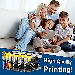 ALLWORK Compatible Ink Cartridge Replacement for Brother LC203 LC203XL LC201 LC201XL for Brother MFC-J460DW J480DW J485DW J680DW J880DW J885DW J4320DW J4420DW J4620DW J5620DW J5520DW J5720DW (12 Pack)
