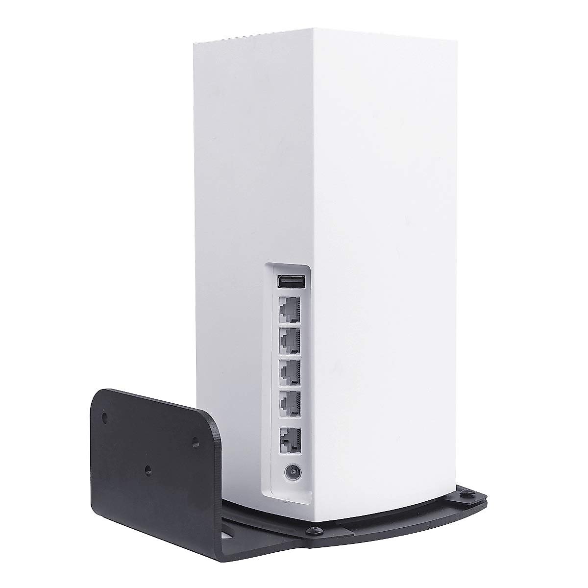HOLACA Wall Mount Holder for Linksys Velop WiFi 6 Mesh Router MX5 MX5300 Velop Ax MX4200, Wall Mount Bracket Hanger Stand Compatible with WiFi 6 WiFi System for Whole Home WiFi Mesh Network (1 Pack)