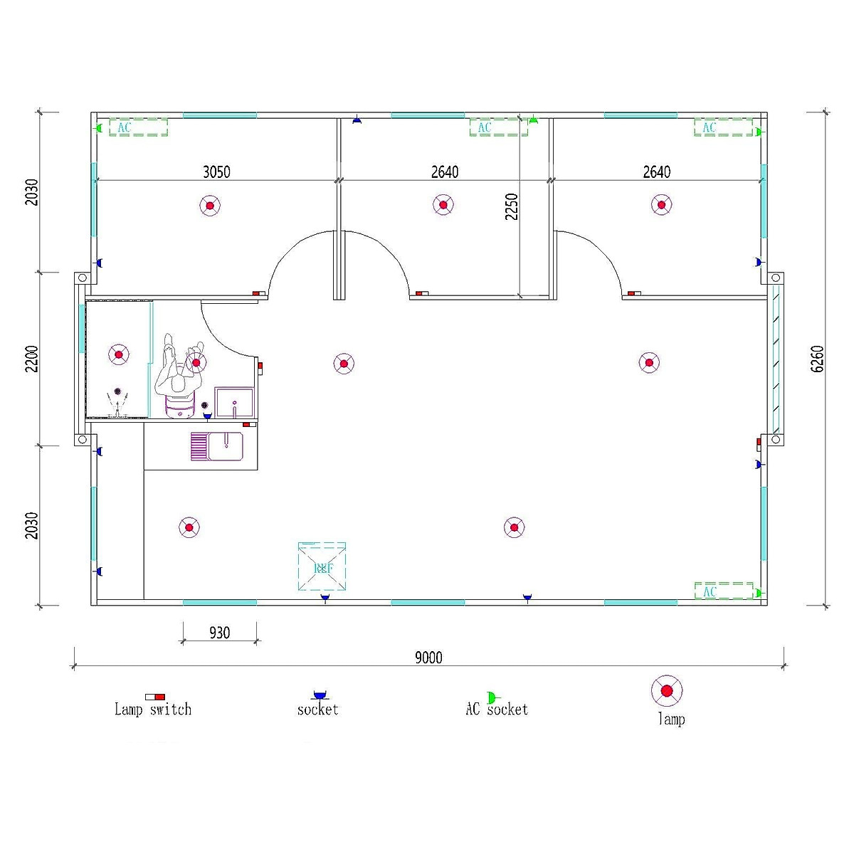 40ftx20ft Prefab Tiny Homes for Sale, Mobile Houses, Tiny Foldable House, Prefabricated House with Bathroom and Kitchen
