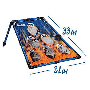 Franklin Sports 6 Hole Bean Bag Toss - Indoor + Outdoor Bean Bag Toss Set with (6) Bags Included - Bean Bag Toss for Kids + Adults