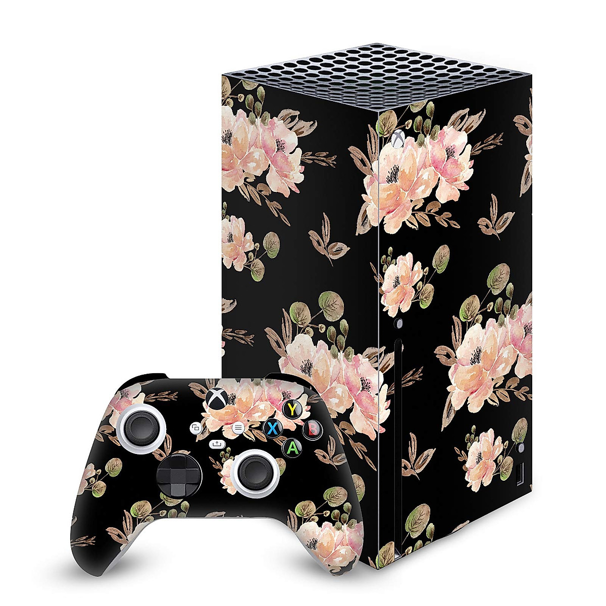 Head Case Designs Officially Licensed Anis Illustration Vintage Black Art Mix Matte Vinyl Sticker Gaming Skin Case Cover Compatible with Xbox Series X Console and Controller Bundle