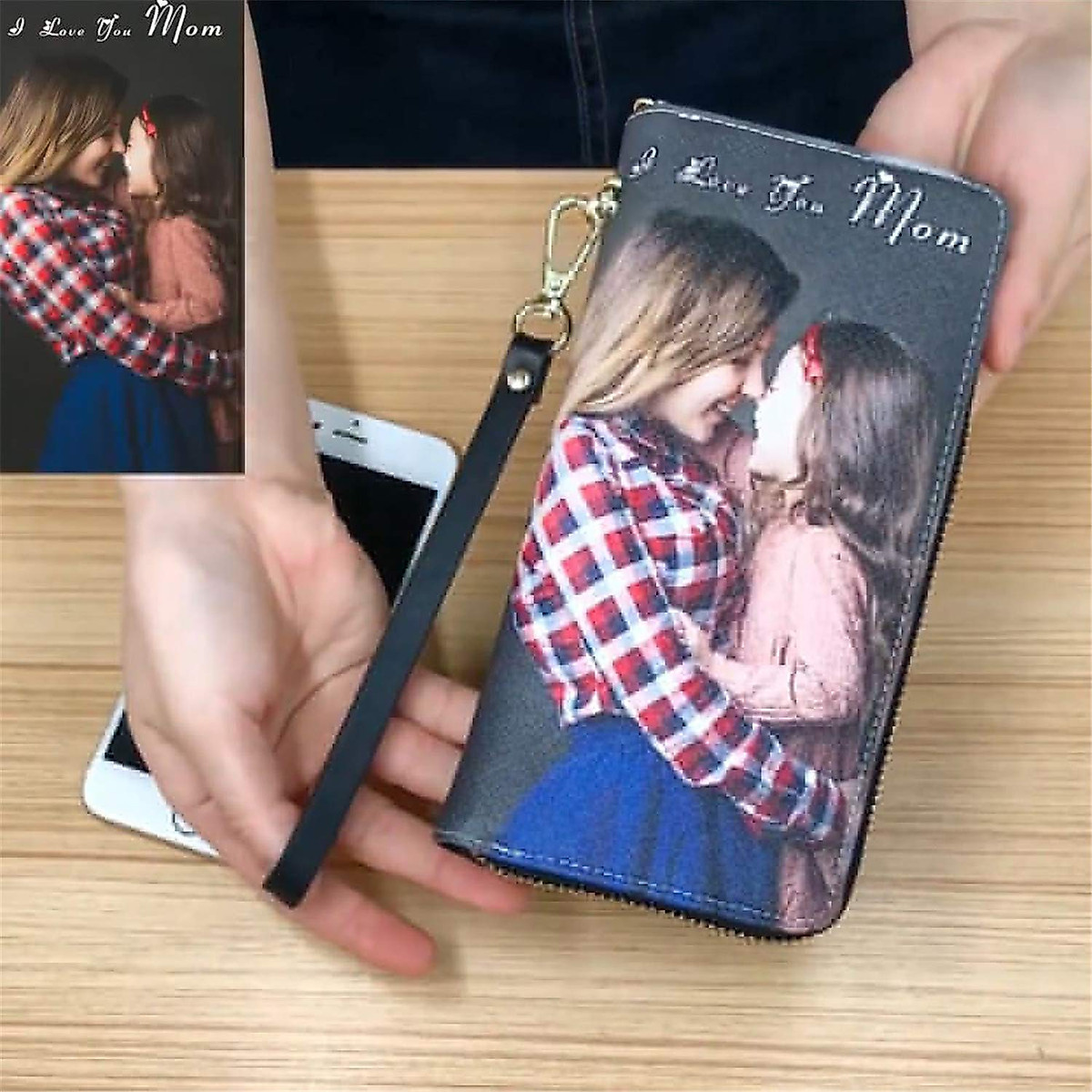 a266XDKSJK Personality Women Leather Wallet Clutch Bag Card Case Cash Holder Wallets Custom Photos Wallets Print Any Photo