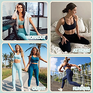 FULLSOFT 3 Pack Leggings for Women Non See Through-Workout High Waisted Tummy Comtrol Black Yoga Pants for Gym Hiking Running Dance Work (3 Pack Black,Black,Dark Grey,Large-X-Large)