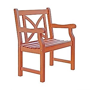 Malibu Outdoor Garden Armchair with X-Back