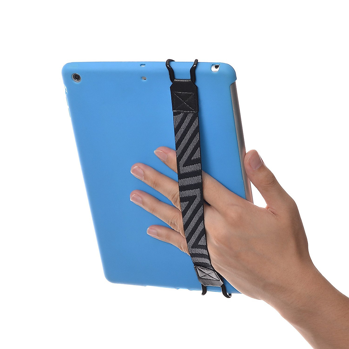 TFY Security Hand-Strap for Tablet PC - iPad 10th Gen/iPad Mini 6 / iPad Air 5 / iPad Pro 9.7", Pro 11" - Galaxy Tablet Pcs - Nexus 7 / Nexus 10 and More (Black)