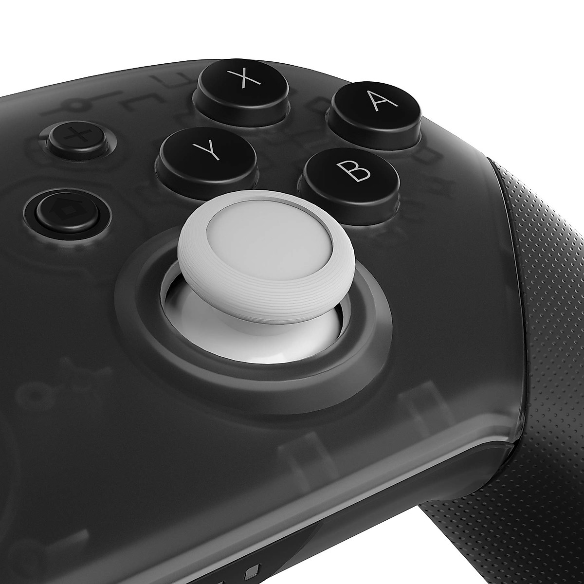 eXtremeRate White Replacement 3D Joystick Thumbsticks, Analog Thumb Sticks with Cross Screwdriver for Nintendo Switch Pro Controller