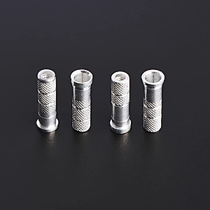 SHARROW Archery Aluminum Inserts .244 for Archery Carbon Arrows Shaft ID 6.2mm Arrow Insert Base Aluminum Point Insert with Storage Box for Archery Arrows Accessories 30/50pcs (OD 7.6mm, 30)