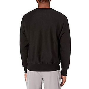 Champion Men's Reverse Weave Sweatshirt, Black, XL