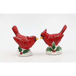 Cosmos Gifts Cardinal Couple Salt and Pepper Set, 2-7/8-Inch