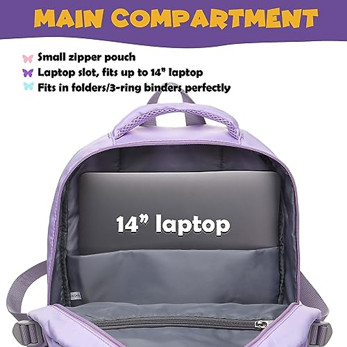 BLUEFAIRY Ita Bag Backpack Cute School Bag with insert Pin Display Backpack for School Anime Cosplay Gift (PURPLE)