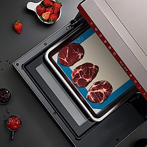 Silicone Baking Mat,Silicone Mats for Baking,100% Non-Stick Reusable Food Safe Liners-Silicone Baking Sheet Great for Macaron, Cookies, Bread and Pastry（3 PACK BLUE）