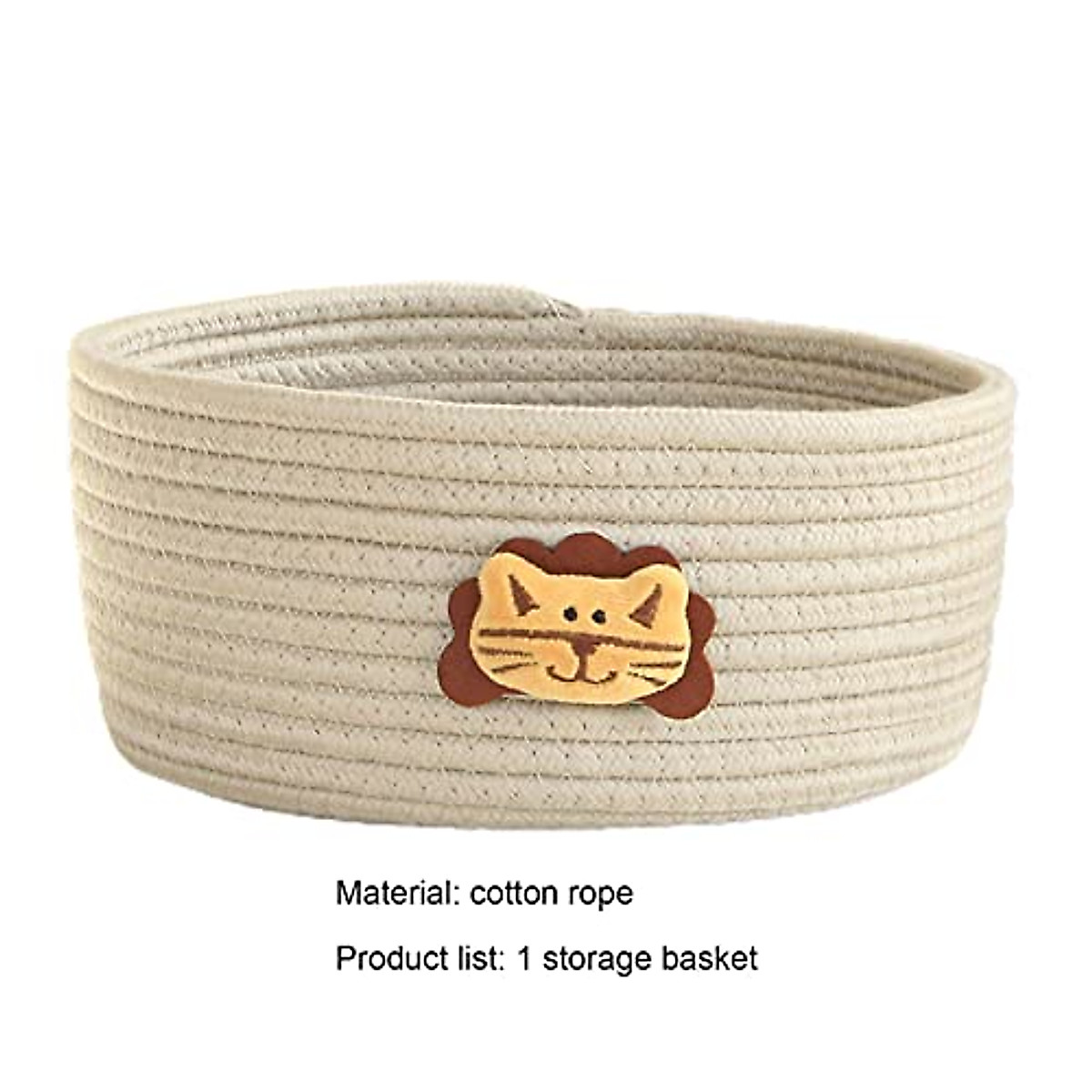 Storage Basket, Storage Baskets Ornamental Animal Featured Nordic Style Animals Hand Woven Storage Basket for Sundries Storage Tray Ornamental