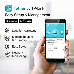 TP-Link AC1200 Gigabit WiFi Router (Archer A6) - 5GHz Dual Band Mu-MIMO Wireless Internet Router, Supports Guest WiFi and AP mode, Long Range Coverage