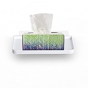 Chunful 2 Pieces Wall Phone Holder Adhesive Phone Wall Mount Universal Phone Shelf Plastic Cell Phone Stand for Most Smartphones in Bathroom Kitchen Toilet, White