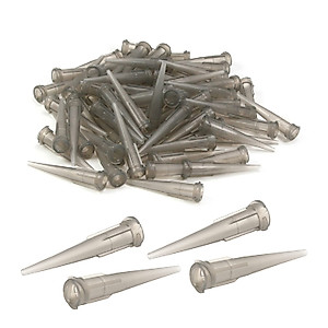 Utoolmart 16Ga Plastic Tapered Pinhead Blunt End Adhesive Dispenser Tip Luer Syringe Needle Tip Dispensing Fill Needle for Oil or Glue Applicator 120pcs