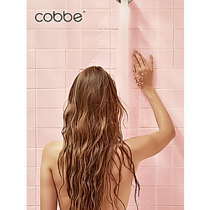 Cobbe Filtered Shower Head with Handheld, High Pressure 6 Spray Mode Showerhead with Filters, Water Softener Filters Beads for Hard Water - Remove Chlorine - Reduces Dry Itchy Skin, Chrome